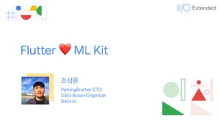 Flutter & ML KIt at Io extended 19 incheon | PPT