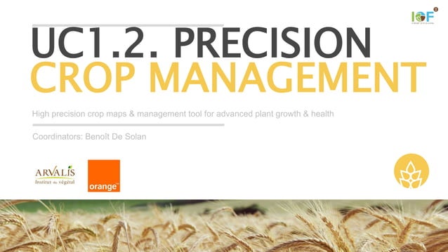 Precision crop management | PPTX | Agriculture | Industries