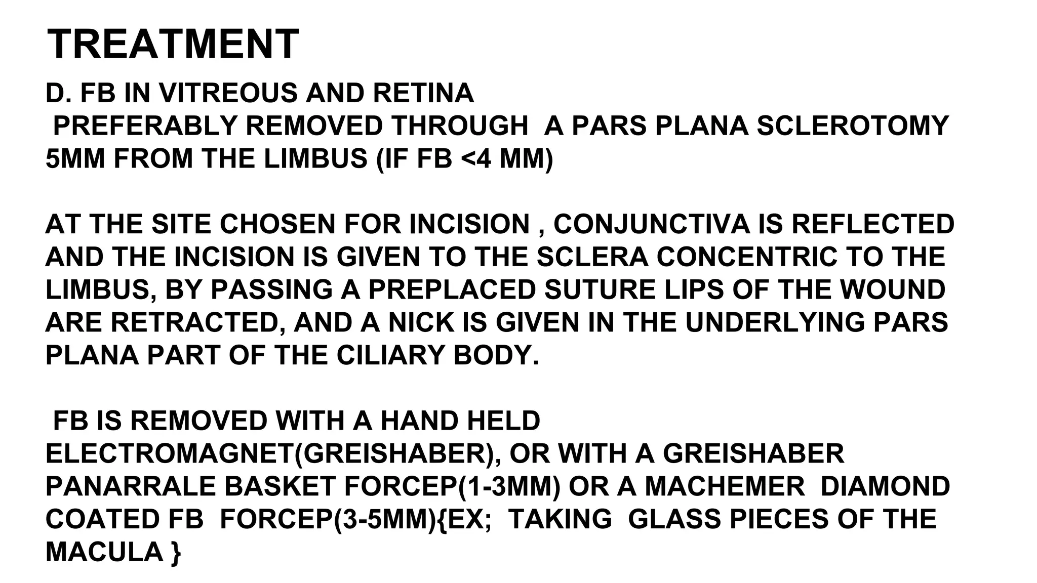 IOFB , INTRAOCULAR FOREIGN BODY | PPTX