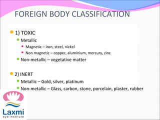 INTRAOCULAR FOREIGN BODY | PPT