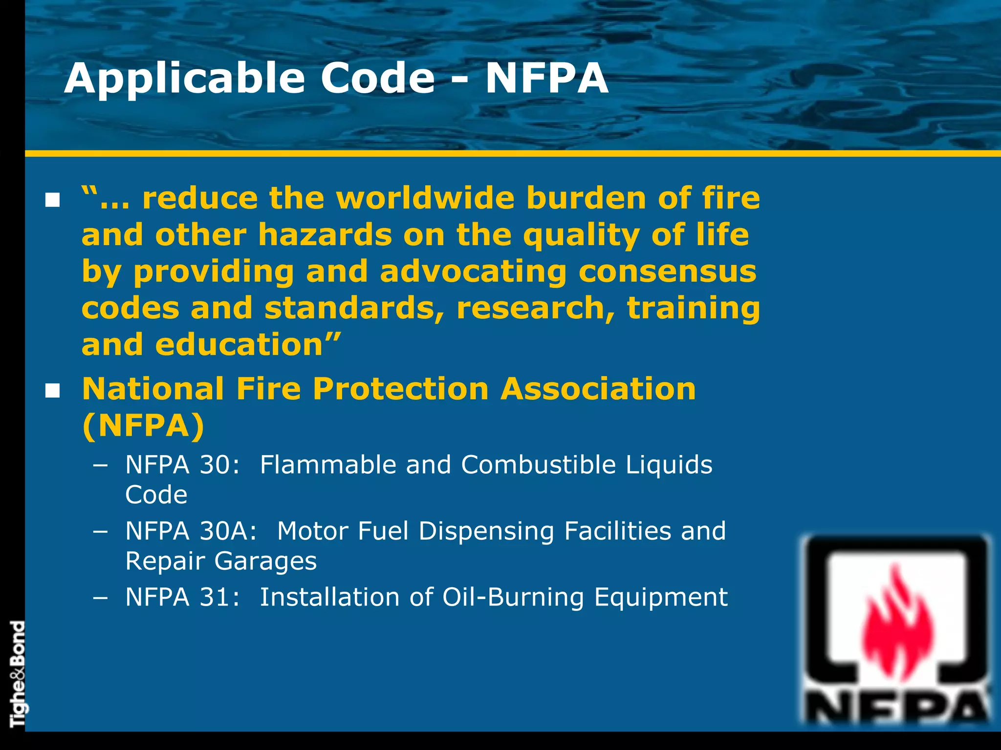 Flammable & Combustible Storage – Understanding Storage Tank Management Requirements | PPT