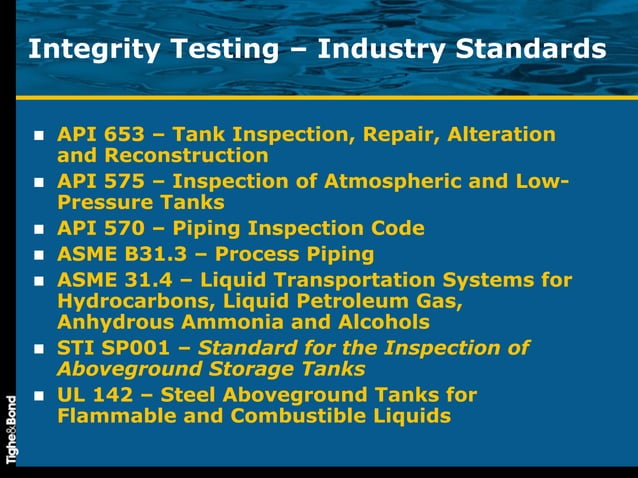 Flammable & Combustible Storage – Understanding Storage Tank Management Requirements | PPT