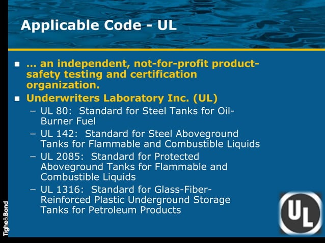 Flammable & Combustible Storage – Understanding Storage Tank Management Requirements | PPT