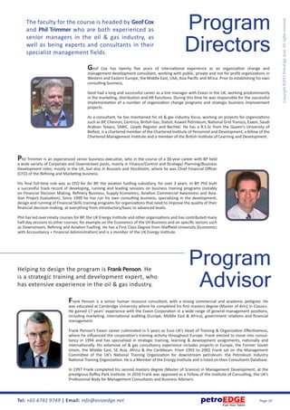 International Oil & Gas Executive Development Training | PDF