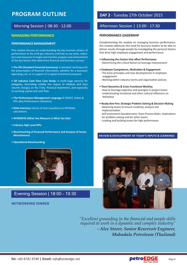 International Oil & Gas Executive Development Training | PDF