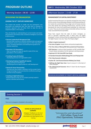 International Oil & Gas Executive Development Training | PDF