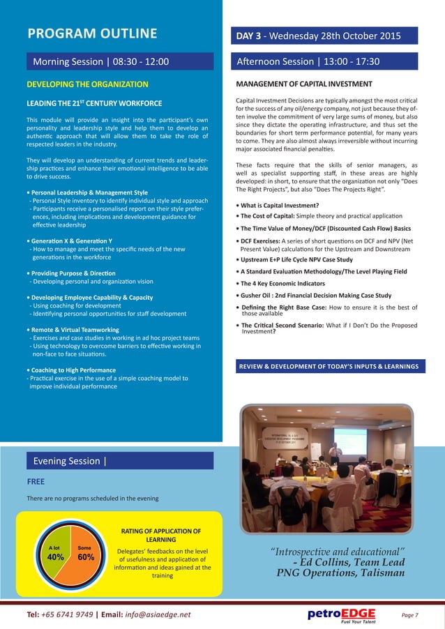 International Oil & Gas Executive Development Training | PDF