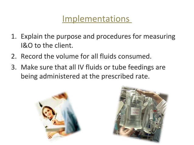 Intake Output Chart Guidelines | PPT | Medical Health