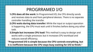 I/o Interface.pptx for computer architecture | PPTX