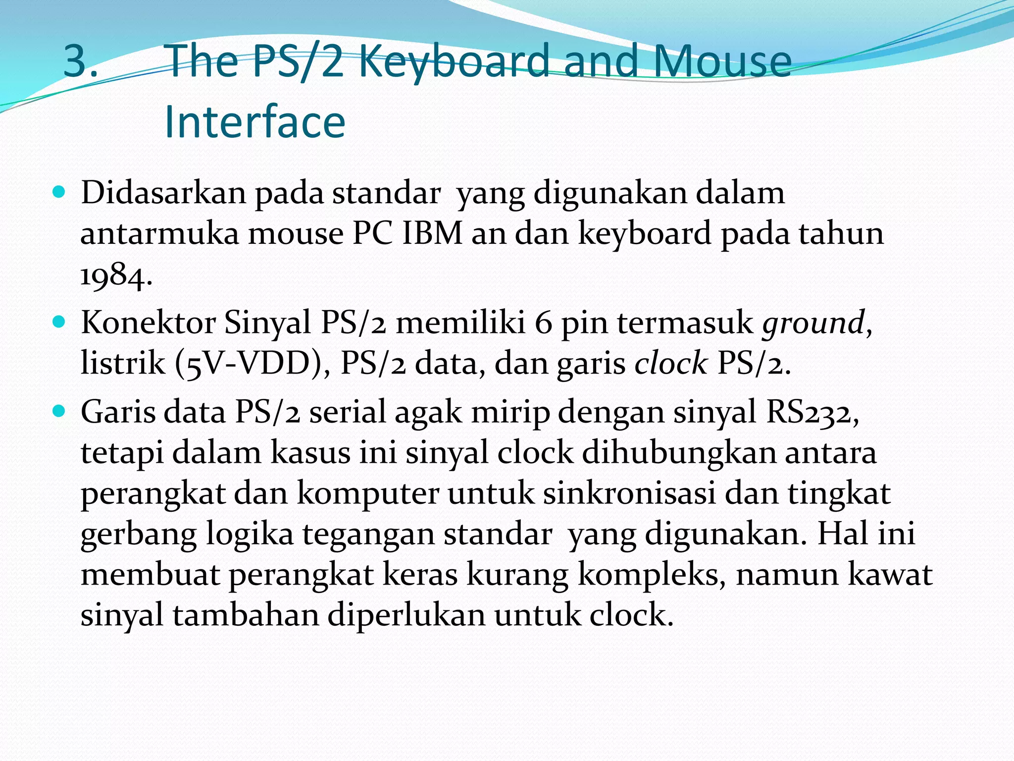 Io interfacing standards for external devices | PPT