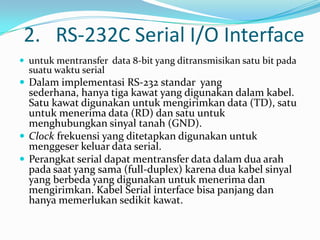 Io interfacing standards for external devices | PPT