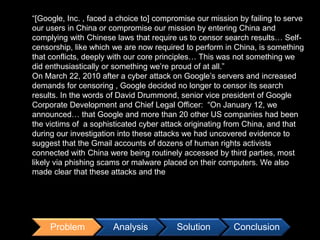 Google In China - Case Study | PPSX