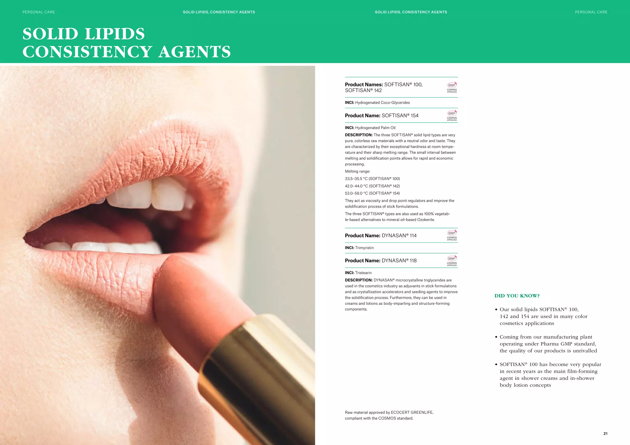 IOI Oleochemical personal care - product catalogue | PDF