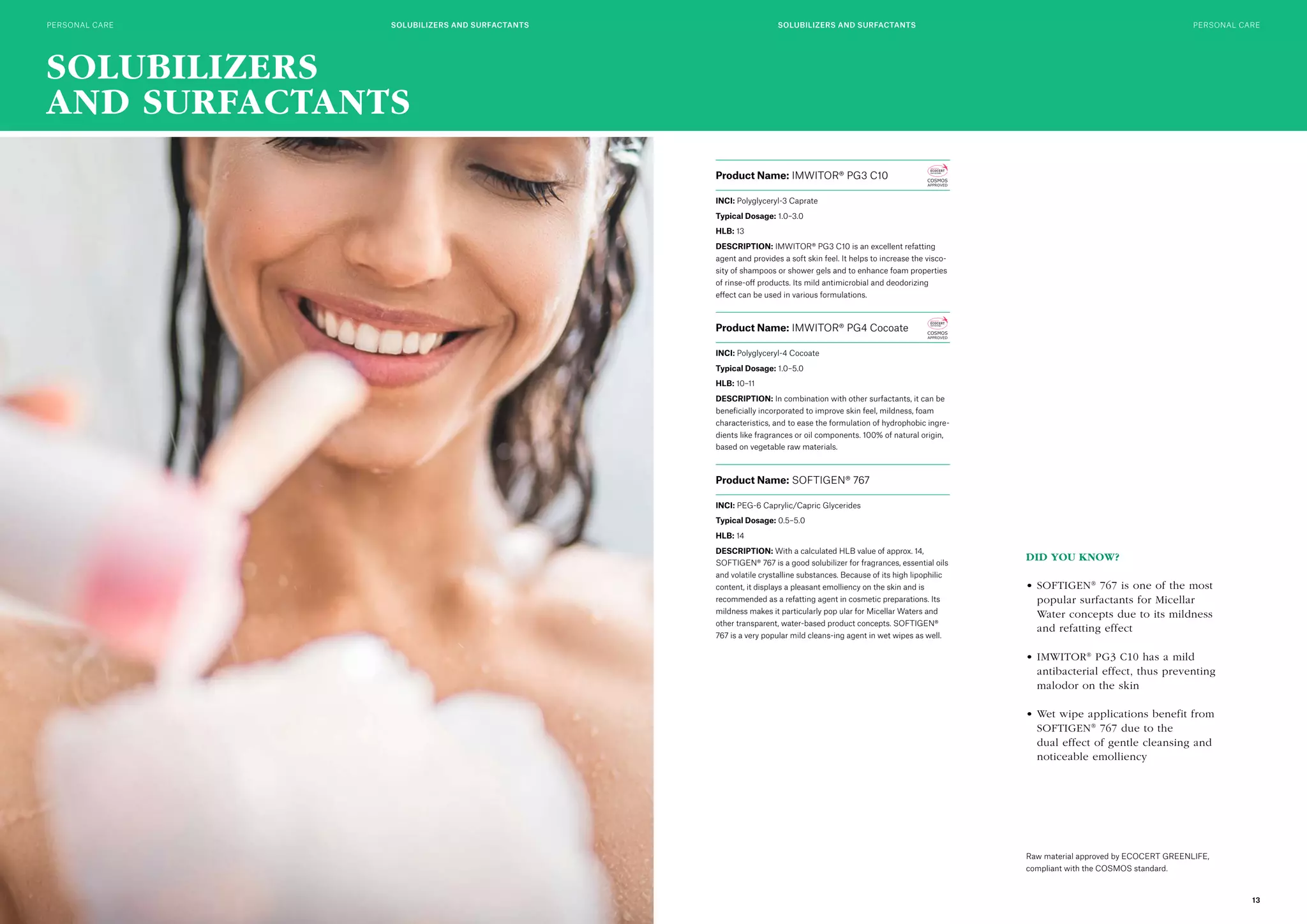 IOI Oleochemical personal care - product catalogue | PDF