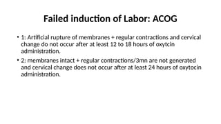 induction of labor guidelines and recommendations .pptx