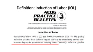 induction of labor guidelines and recommendations .pptx