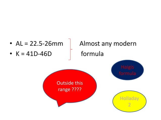 IOL power calculation formulae | PPTX