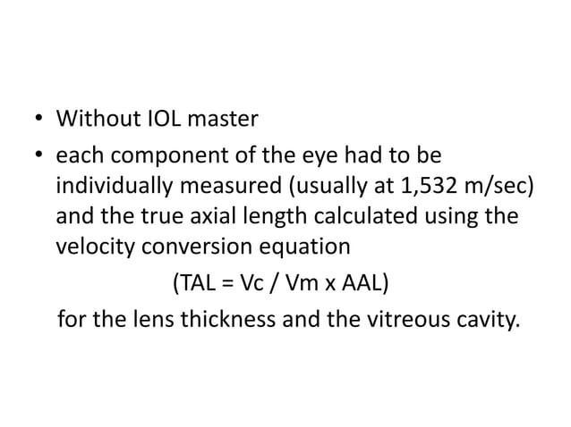 IOL power calculation formulae | PPTX