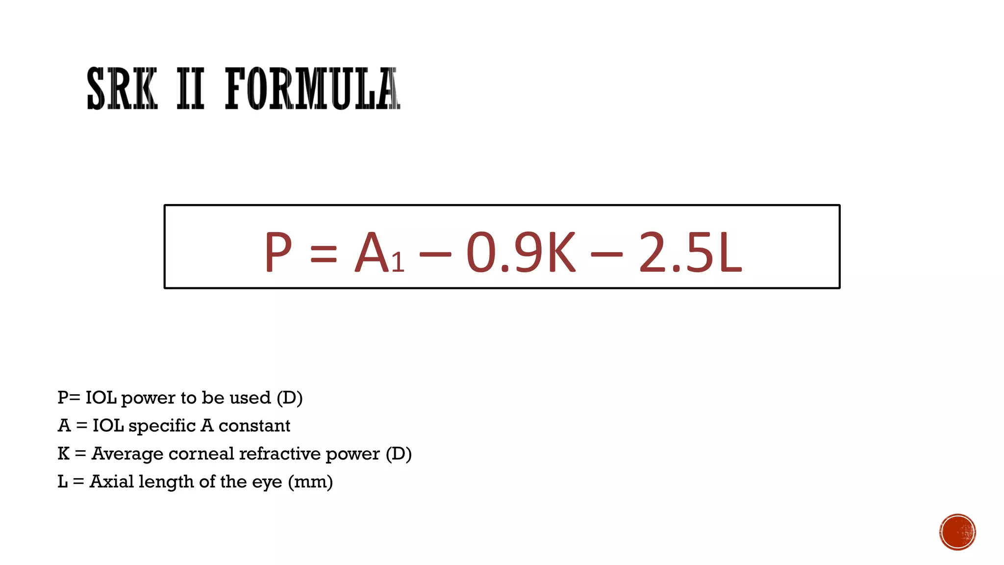 Biometry: Iol calculation | PPT