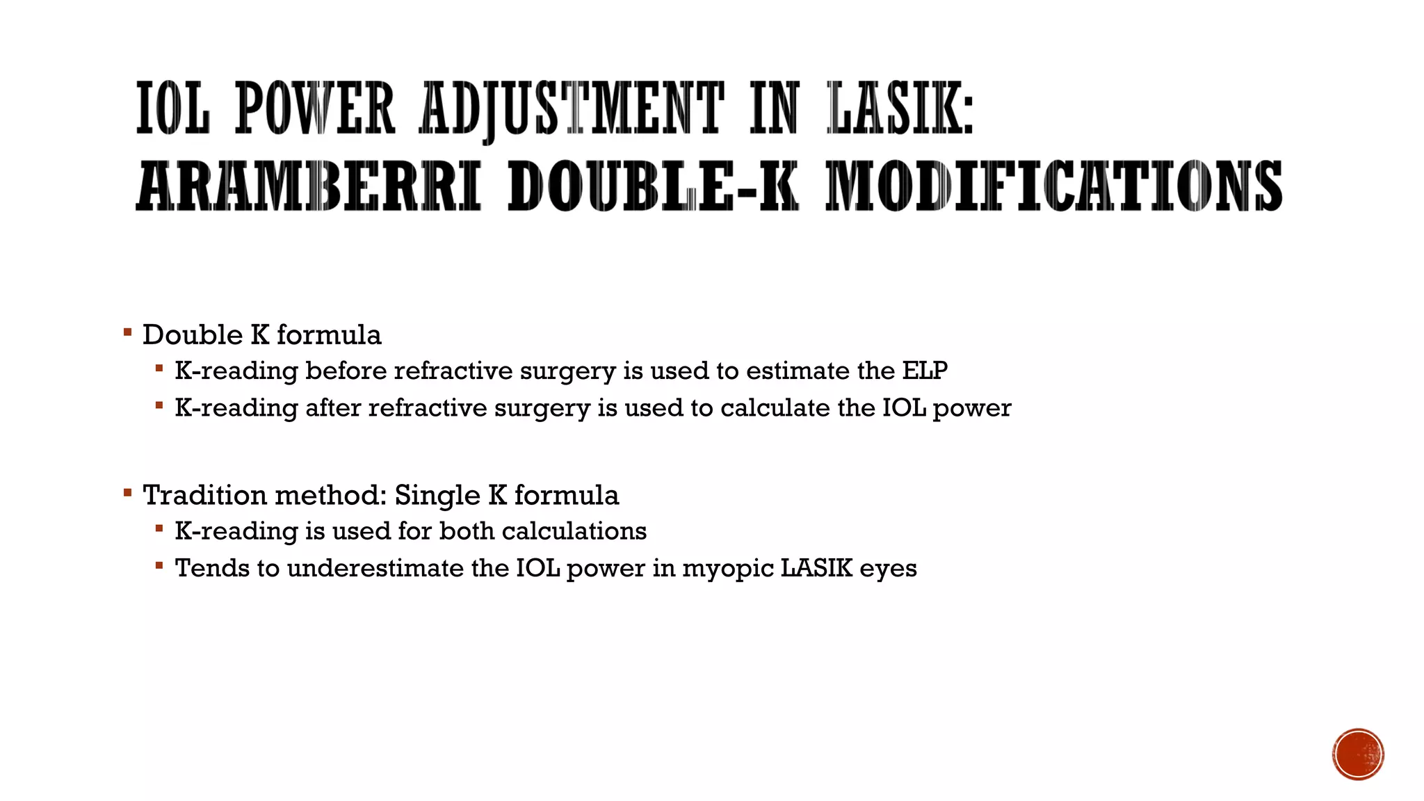 Biometry: Iol calculation | PPT