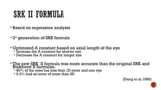 Biometry: Iol calculation | PPT