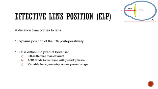 Biometry: Iol calculation | PPT