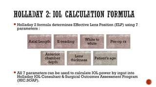 Biometry: Iol calculation | PPT