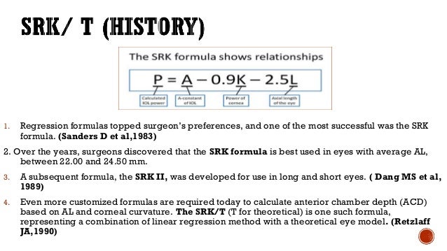 Biometry: Iol calculation