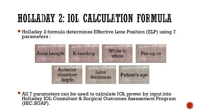 Biometry: Iol calculation