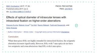 IOL ( Intraocular lens) in another way...IOL Design | PPTX