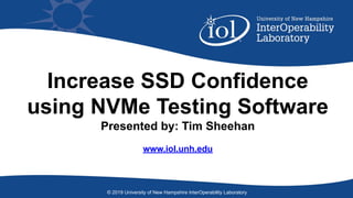 NVMe Conformance Tool for SSD Testing | PDF