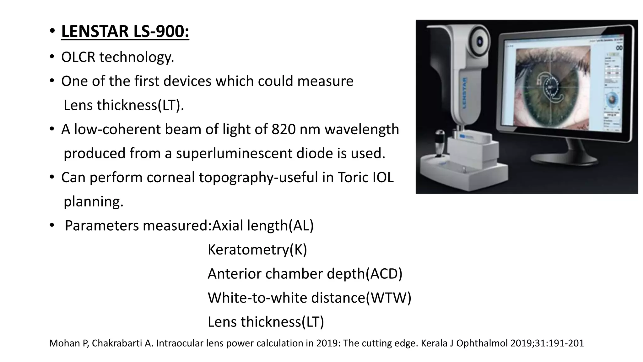 BIOMETRY AND IOL POWER CALCULATION | PPTX