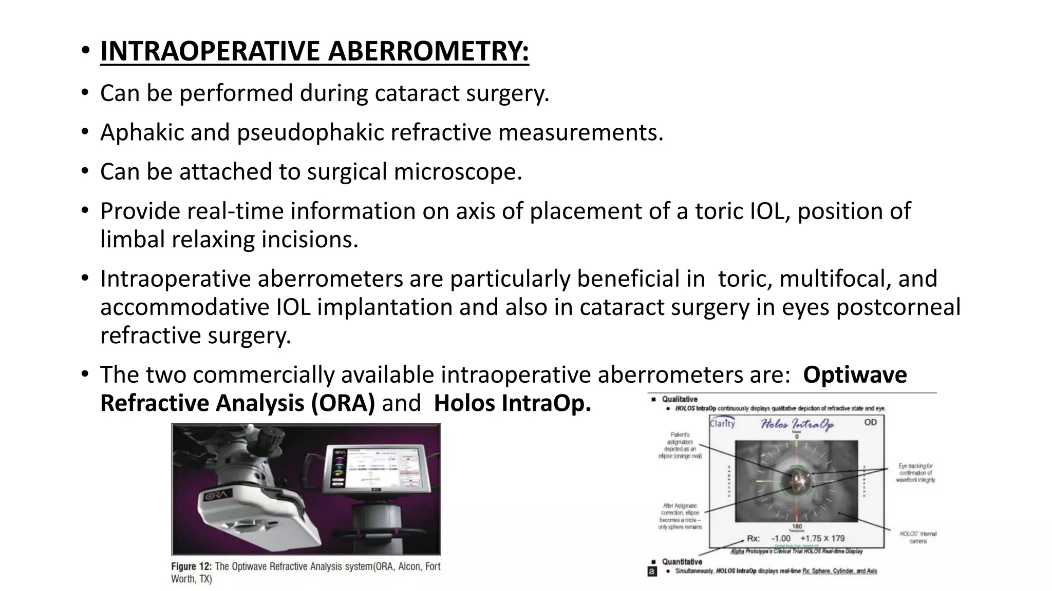 BIOMETRY AND IOL POWER CALCULATION | PPTX | Eye and Vision Conditions ...