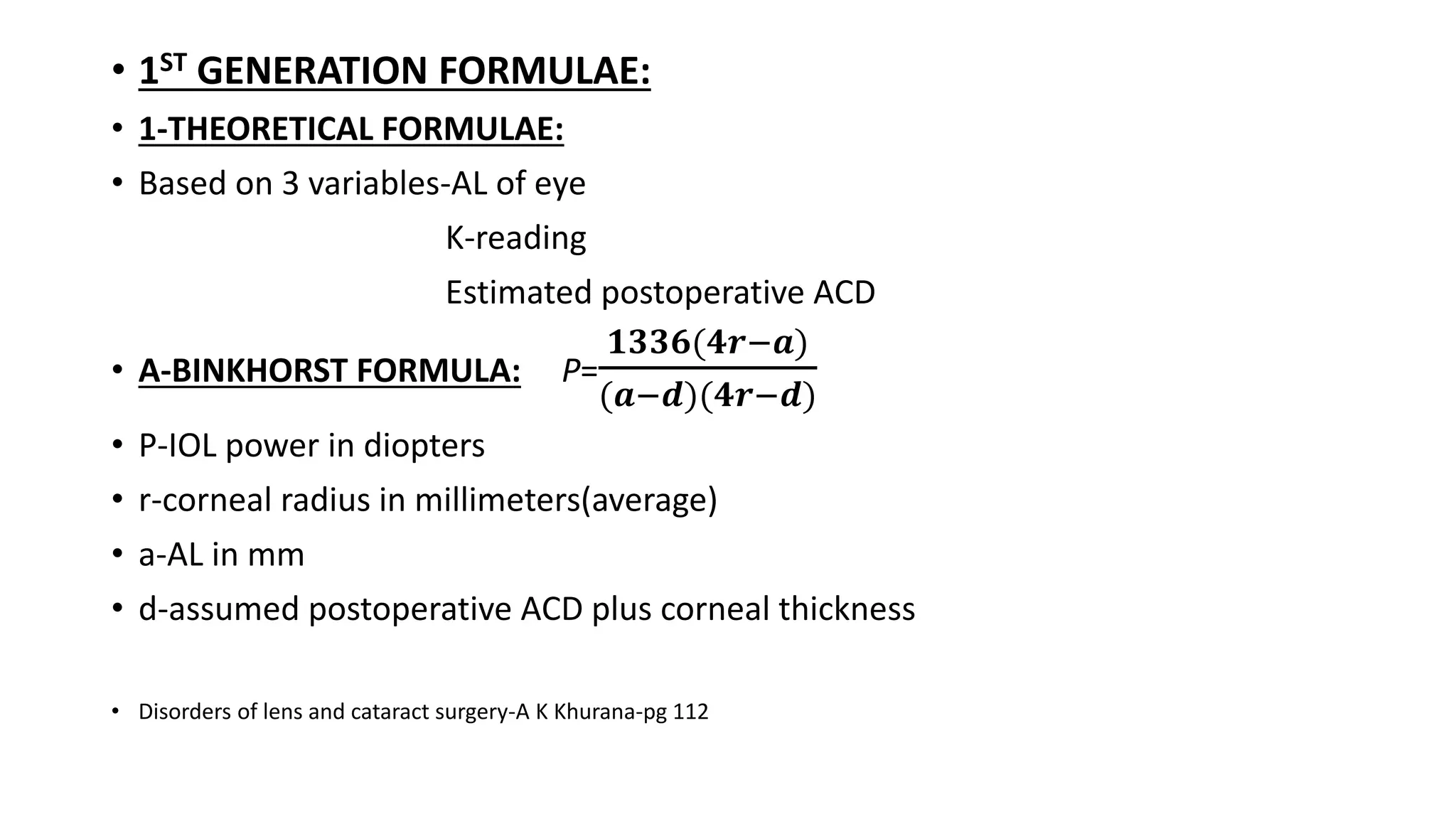 BIOMETRY AND IOL POWER CALCULATION | PPTX