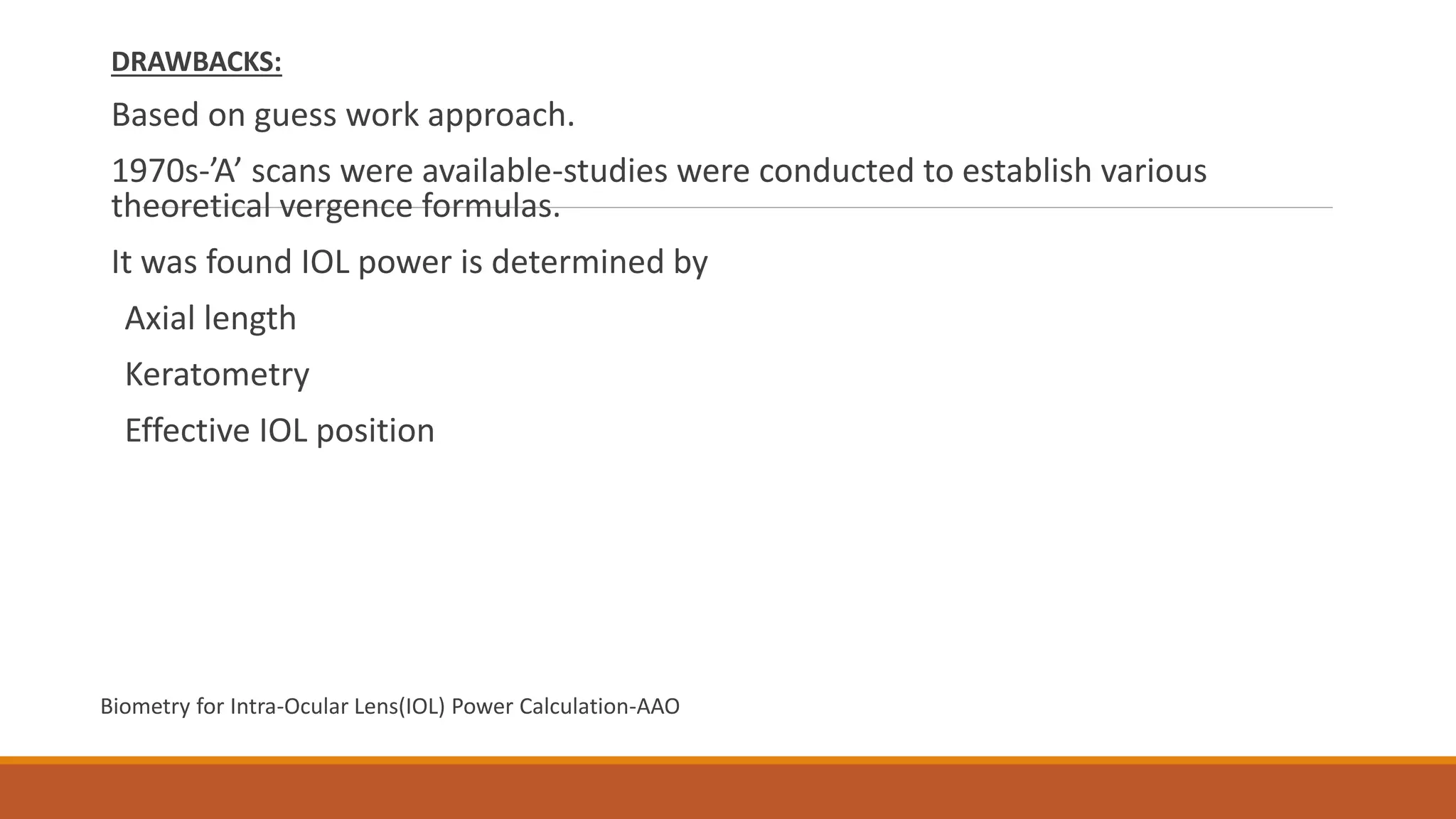 Iol power And IOL power calculation | PPTX | Eye and Vision Conditions ...