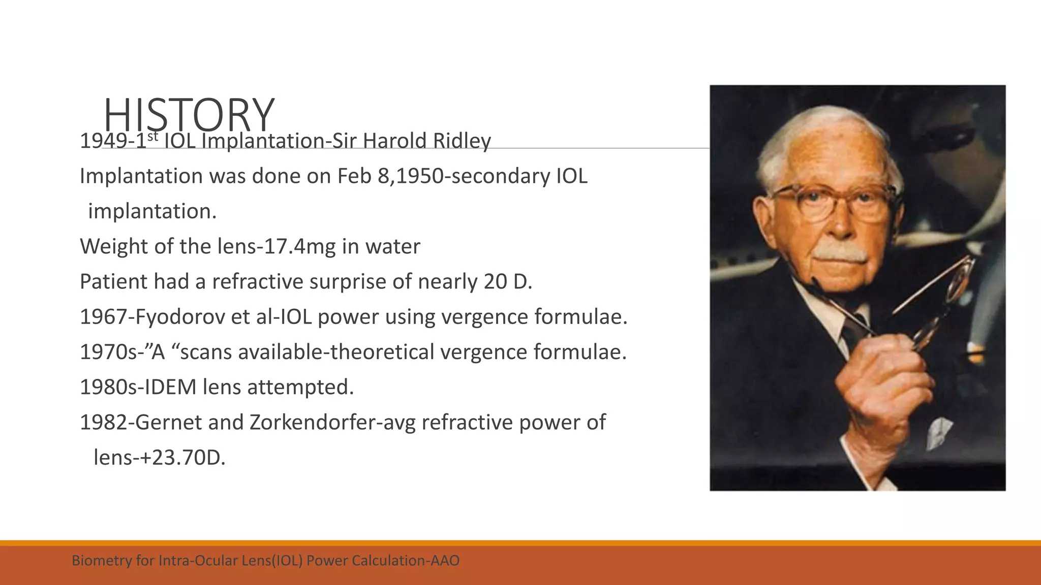 Iol power And IOL power calculation | PPTX | Eye and Vision Conditions ...