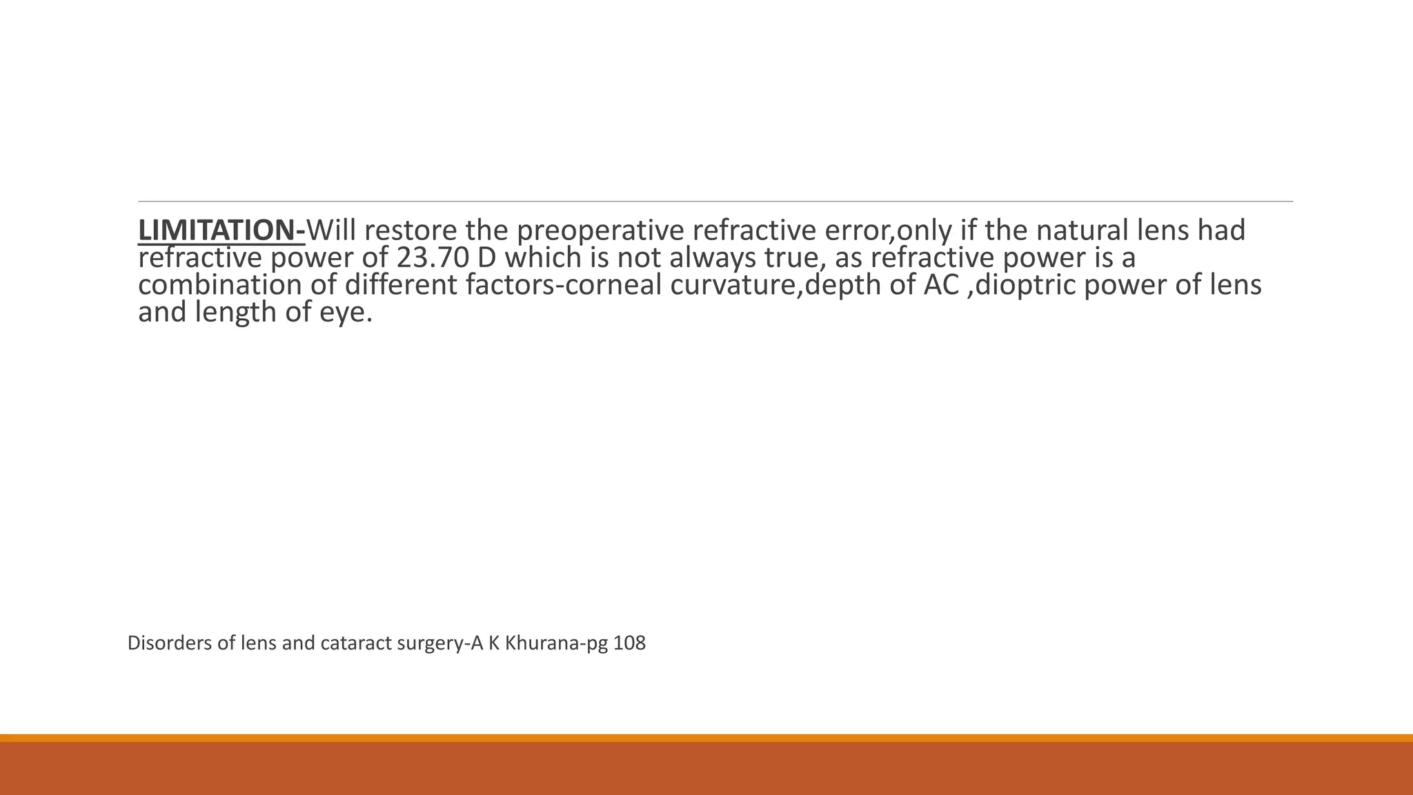 Iol power And IOL power calculation | PPTX | Eye and Vision Conditions ...