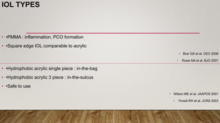 Iol power calculation in pediatric patients | PPTX