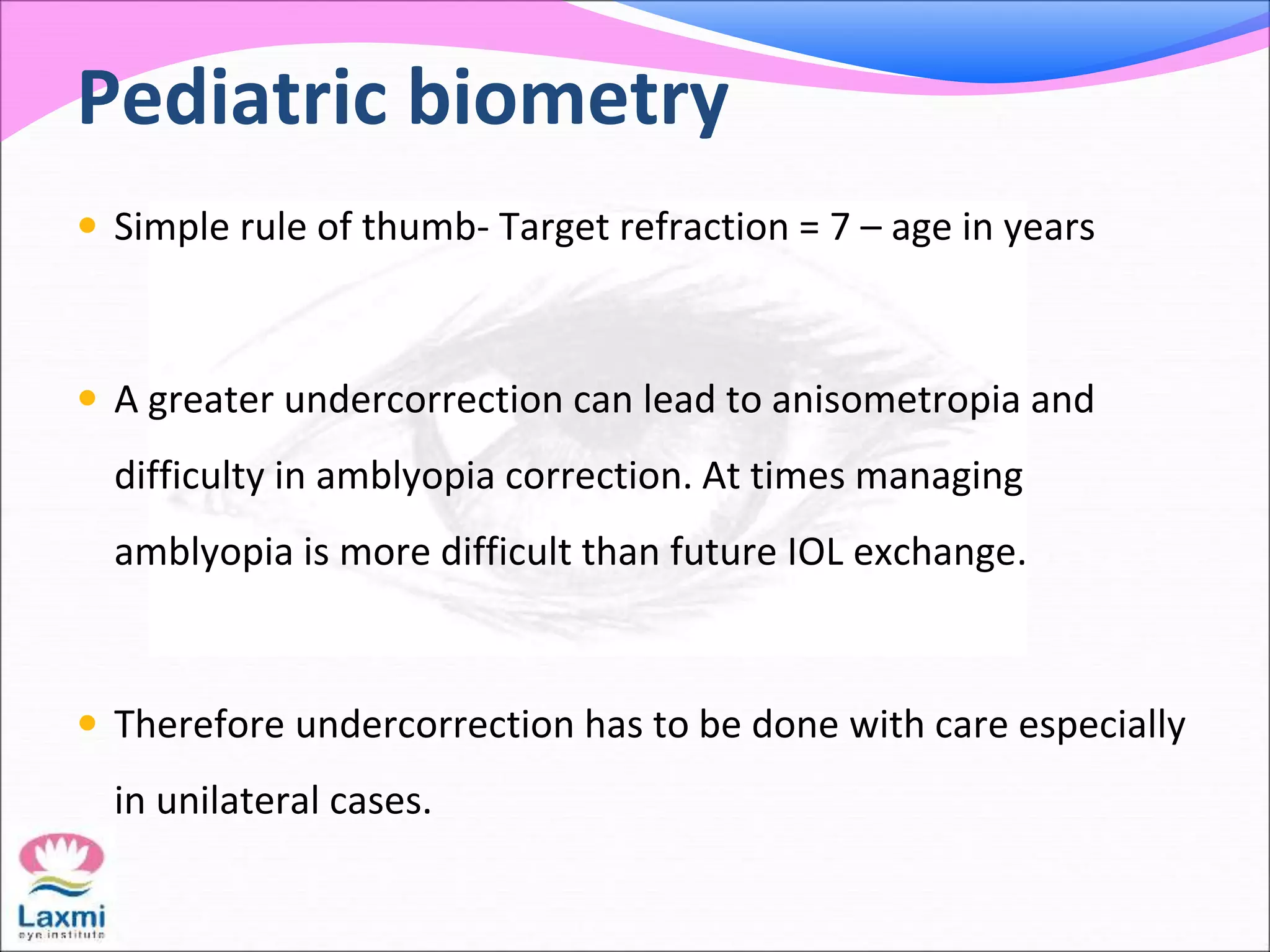 IOL power calculation special situations | PPTX