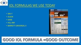 IOL CALCULATIONS IN SPECIAL CASES | PPTX