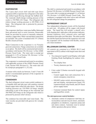 Manual do chiller York com condensação a agua ycwl | PDF