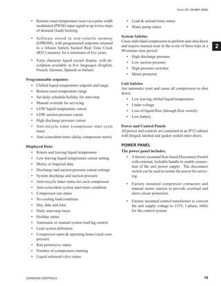 Manual do chiller York com condensação a agua ycwl | PDF