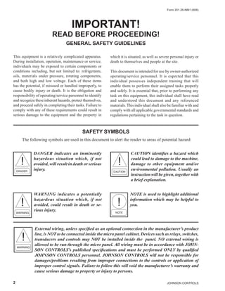 Manual do chiller York com condensação a agua ycwl | PDF
