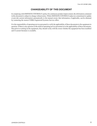 Manual do chiller York com condensação a agua ycwl | PDF