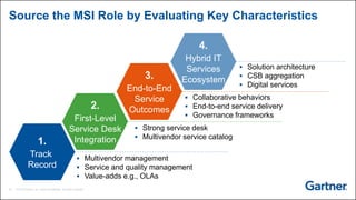strategic changes in infrastructure services Gartner I&O | PPT