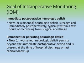 Intraoperative Monitoring for Brain and Spinal Cord Tumors | PPTX