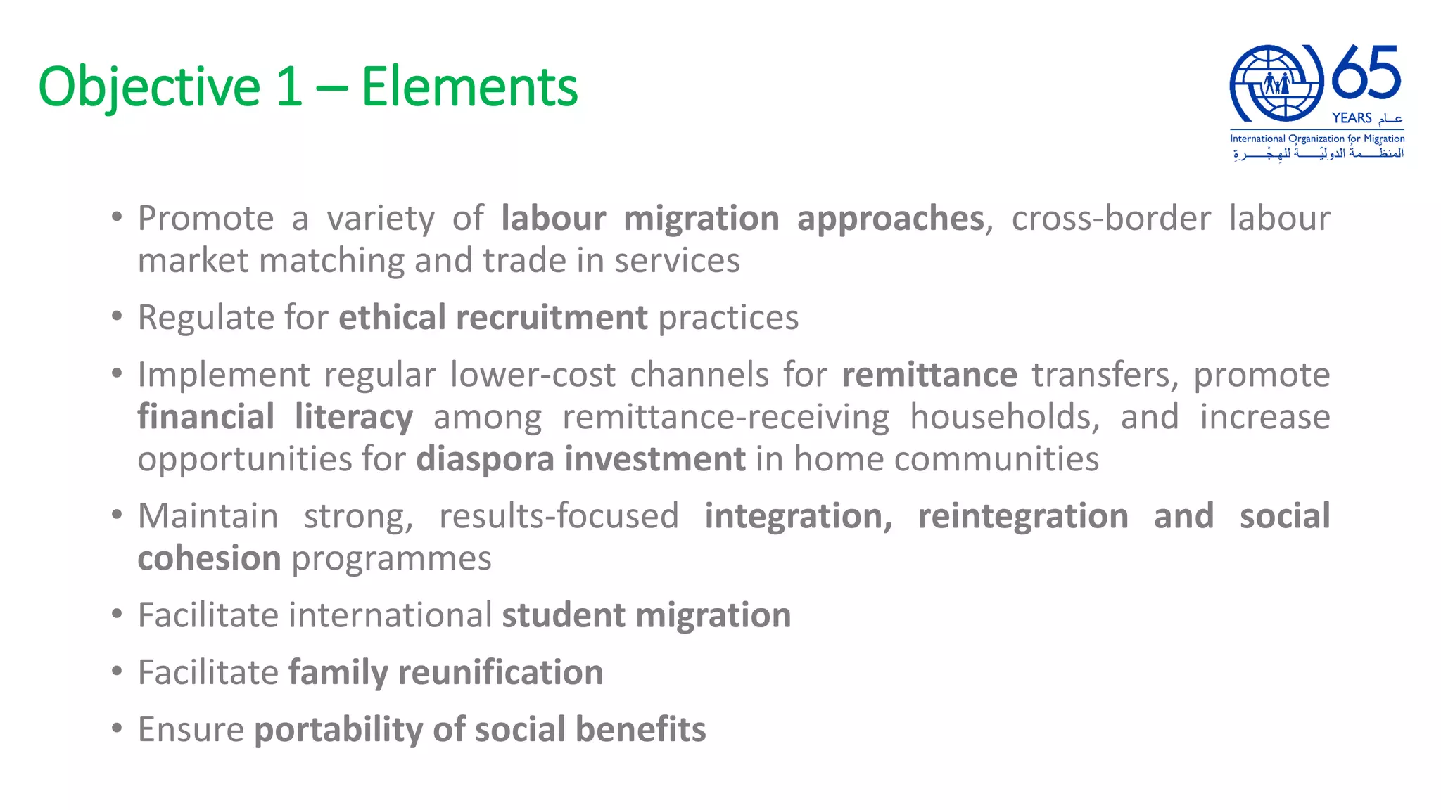 Migration Governance Framework & its applications by IOM | PDF