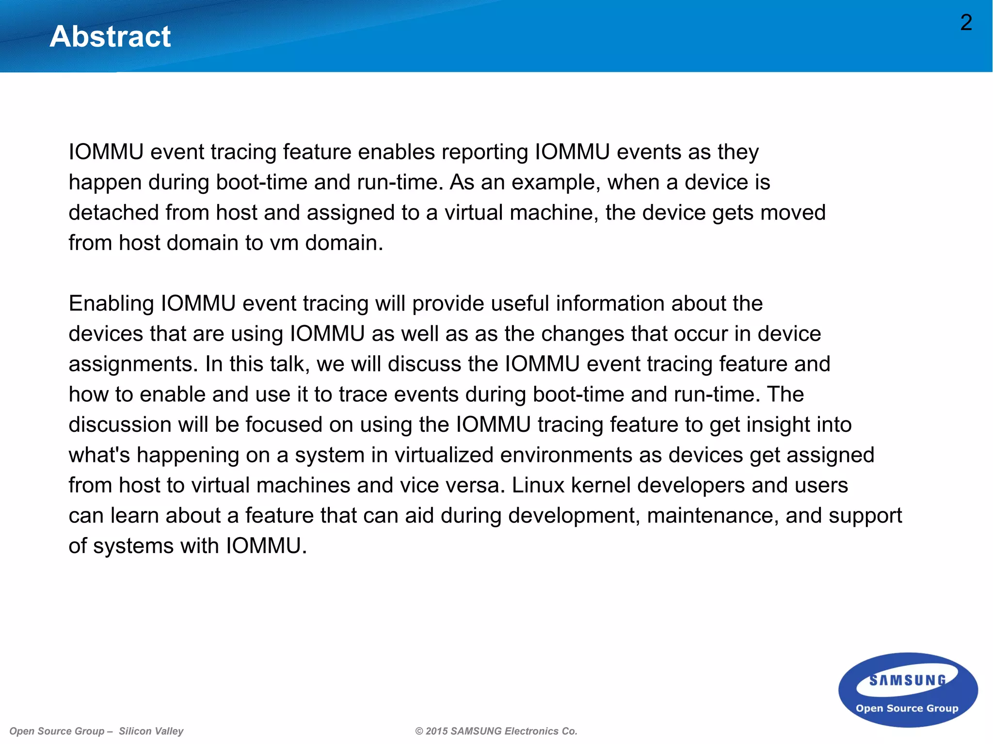 Iommu tracing reviewed | PDF