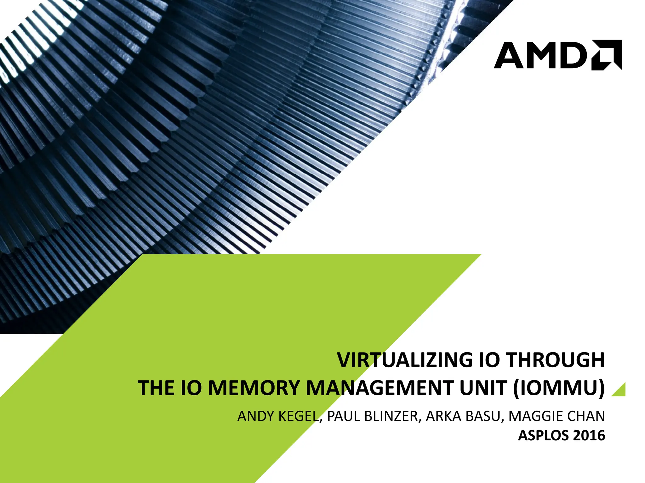 Virtualize IO using IOMMU - IO Memory Management Unit | PDF