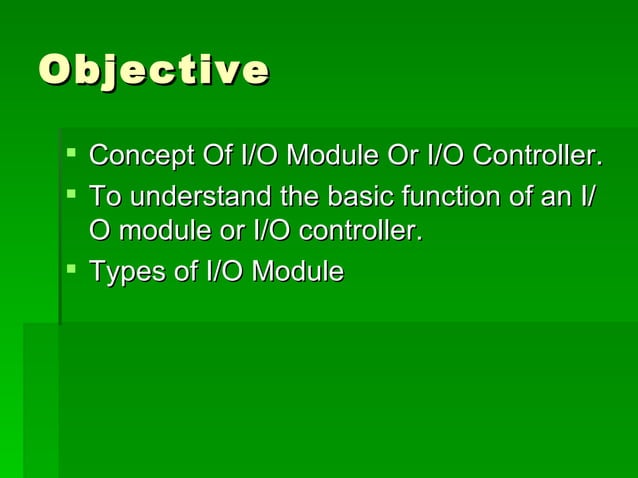 Io modules | PPT